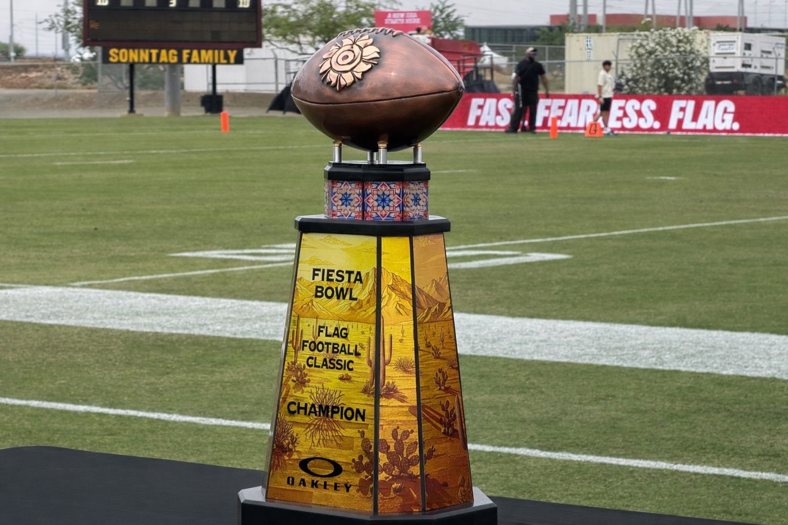 Sights, sounds and stakes at the Fiesta Bowl Flag Football Classic ...